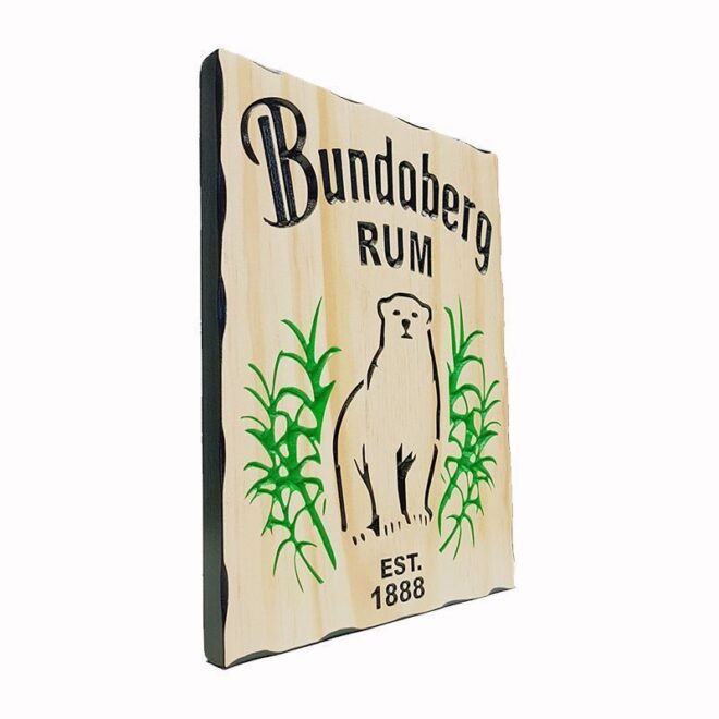 Bundaberg Bundy Rum 2 - Timber Sign - Bettaline Designs