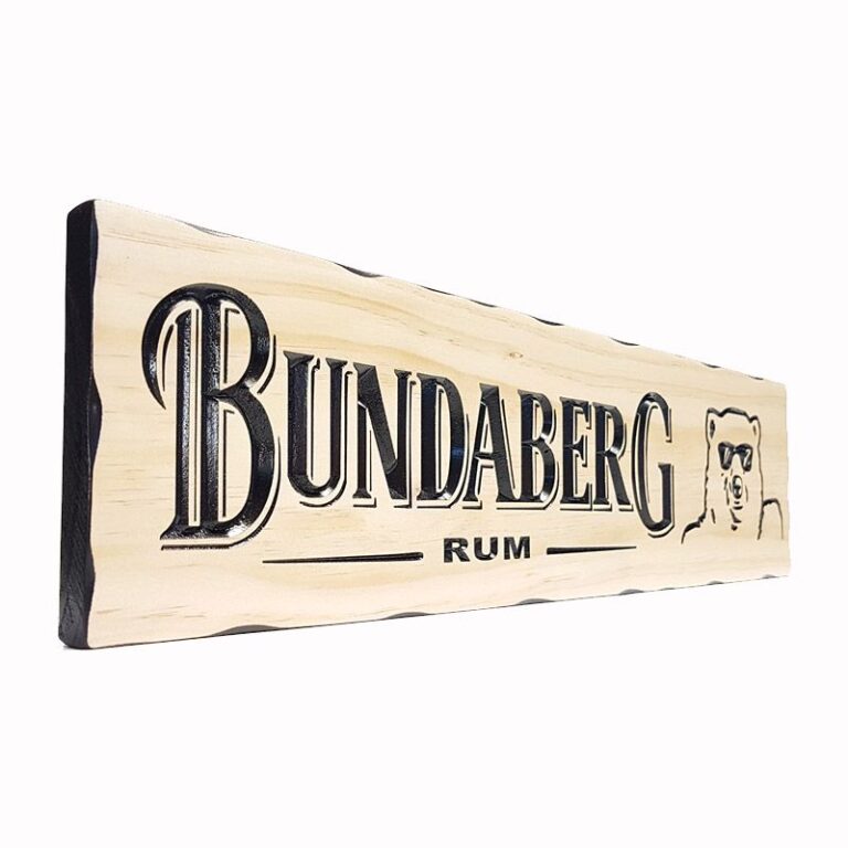 Bundaberg Bundy Rum - Timber Sign - Bettaline Designs