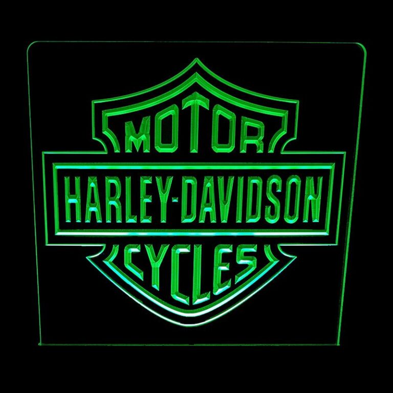 Harley Davidson 1 - Acrylic LED Sign - Bettaline Designs