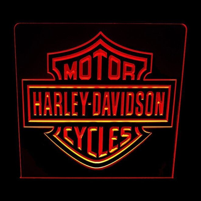 Harley Davidson 1 - Acrylic LED Sign - Bettaline Designs