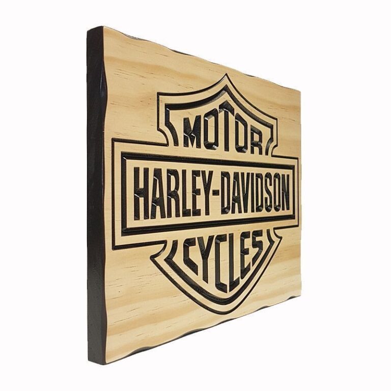 Harley Davidson 1 - Timber Sign - Bettaline Designs
