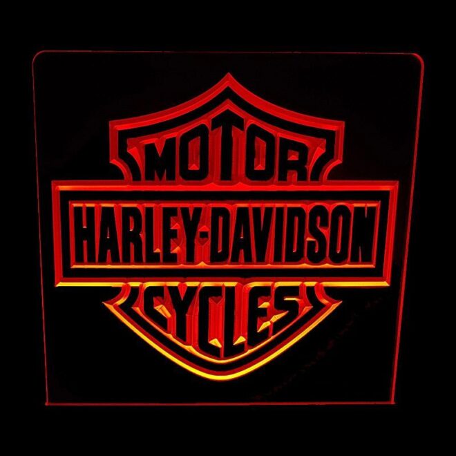 Harley Davidson 1 - Acrylic LED Sign - Bettaline Designs