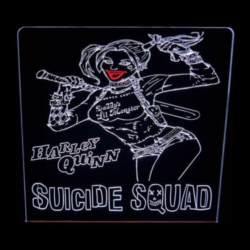 Harley Quinn - Acrylic LED Sign - Bettaline Designs