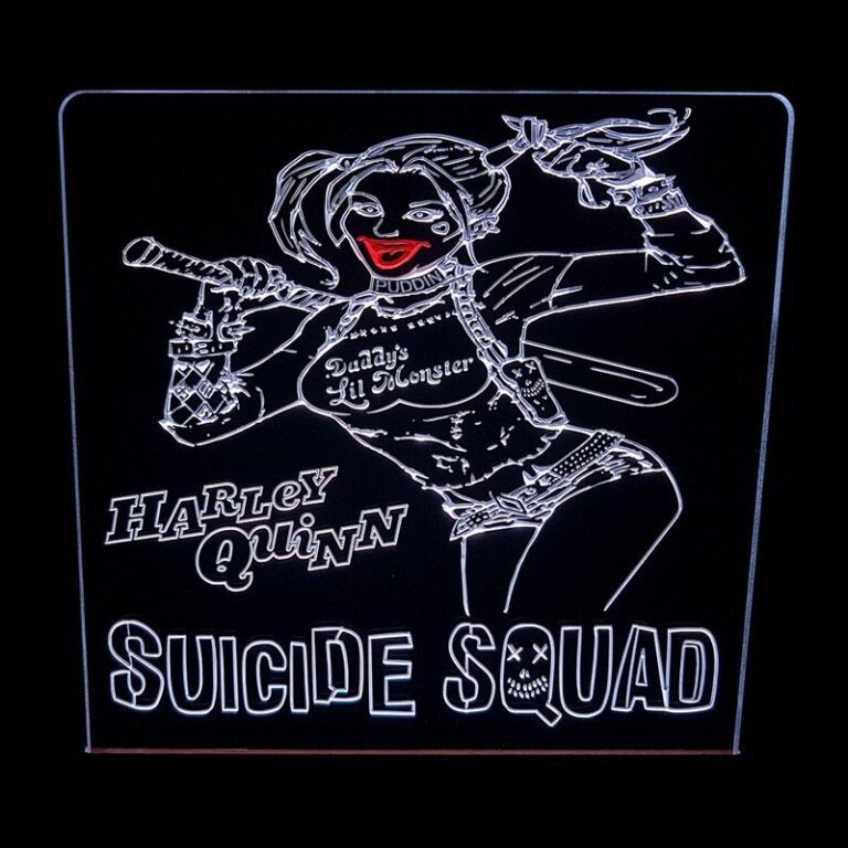 Harley Quinn - Acrylic LED Sign - Bettaline Designs