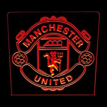 Man United 2 - Acrylic LED Sign - Bettaline Designs