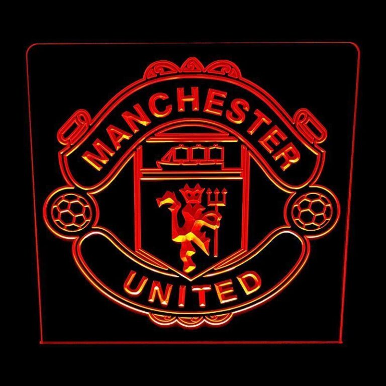 Man United 2 - Acrylic LED Sign - Bettaline Designs