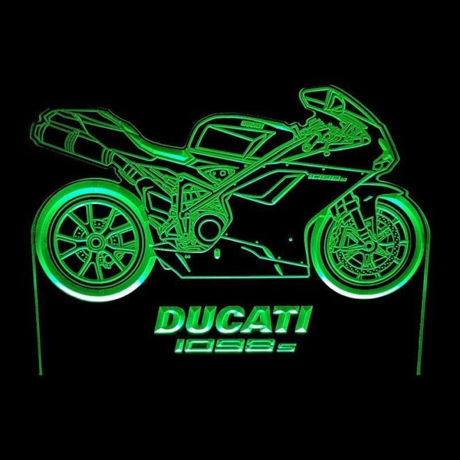Ducati 1098S - Acrylic LED Sign - Bettaline Designs