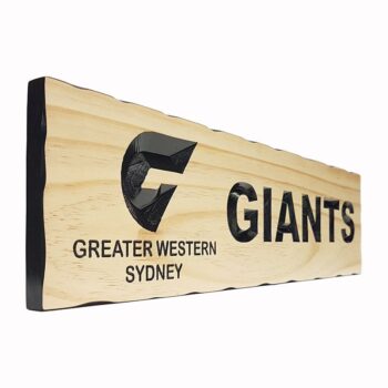Greater Western Sydney Giants - Timber Sign - Bettaline Designs
