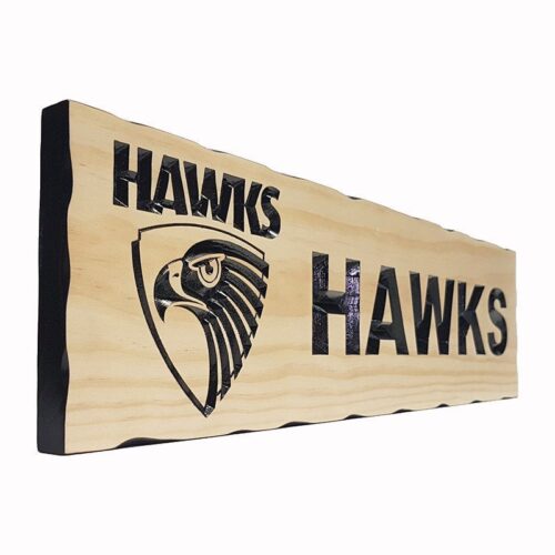 Hawthorne Hawks - Timber Sign - Bettaline Designs