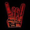 Music Rock On Band Hands 1 - RGB Acrylic LED Sign - Bettaline Designs