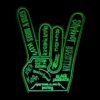 Music Rock On Band Hands 2 - RGB Acrylic LED Sign - Bettaline Designs