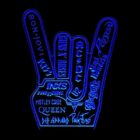 Music Rock On Band Hands 3 - RGB Acrylic LED Sign - Bettaline Designs