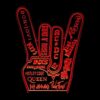 Music Rock On Band Hands 3 - RGB Acrylic LED Sign - Bettaline Designs