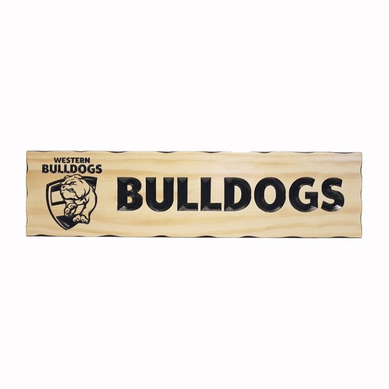 Western Bulldogs - Timber Sign | Bettaline Designs