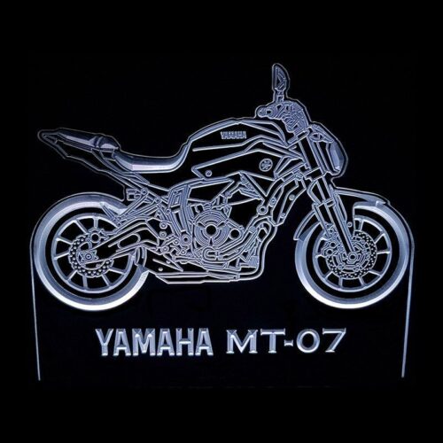 Yamaha MT-07 - Acrylic LED Sign - Bettaline Designs