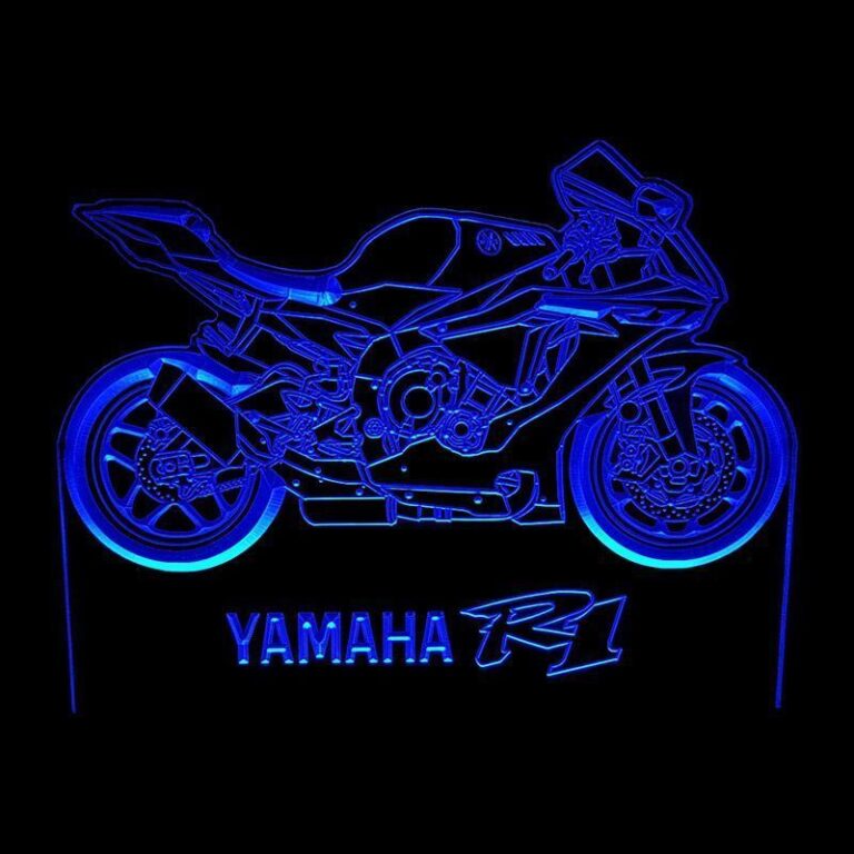 Yamaha R1 - Acrylic LED Sign - Bettaline Designs