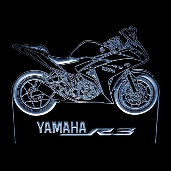 Yamaha R3 - Acrylic LED Sign - Bettaline Designs