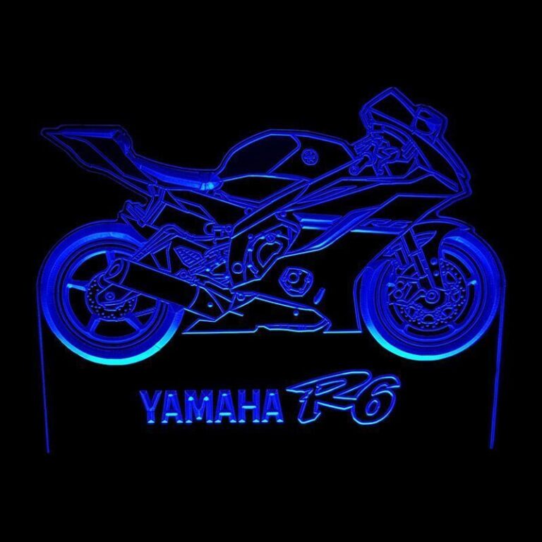 Yamaha R6 - Acrylic LED Sign - Bettaline Designs