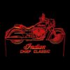 Indian Chief Classic - Acrylic LED Sign - Bettaline Designs