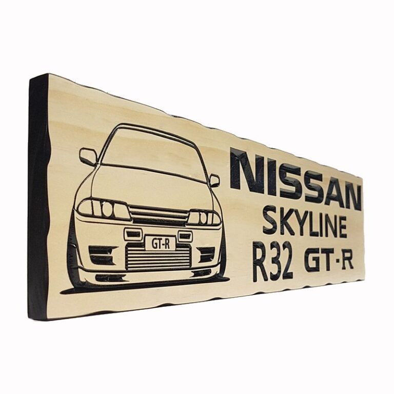 Nissan Skyline R32 GTR - Timber Sign - Bettaline Designs