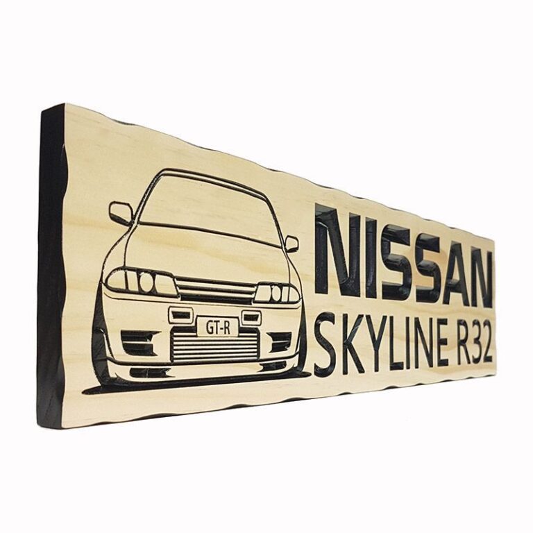 R32 Nissan Skyline - Timber Sign - Bettaline Designs