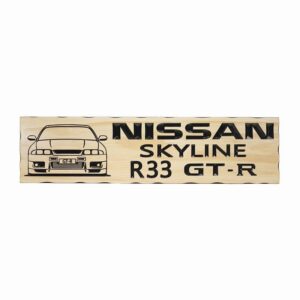 Nissan Skyline R33 GTR - Timber Sign - Bettaline Designs