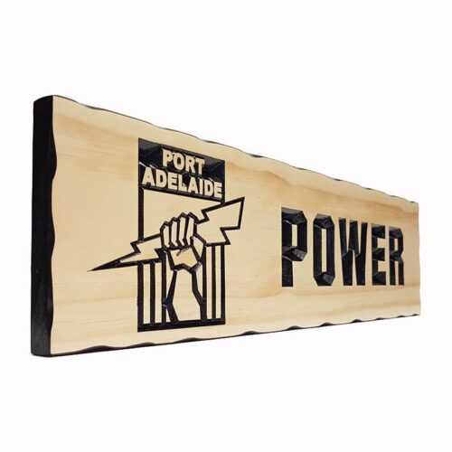 Port Adelaide Power - Timber Sign - Bettaline Designs