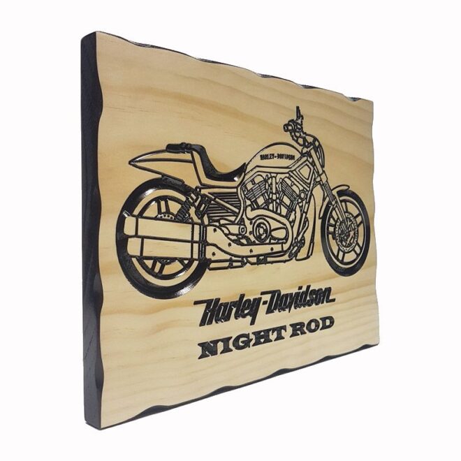 Harley Davidson Night Rod - Timber Sign - Bettaline Designs