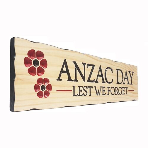 Anzac Day 2 - Timber Sign - Bettaline Designs
