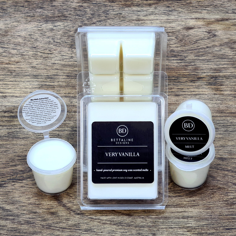 Very Vanilla - 100% Soy Wax Scented Melts - Bettaline Designs