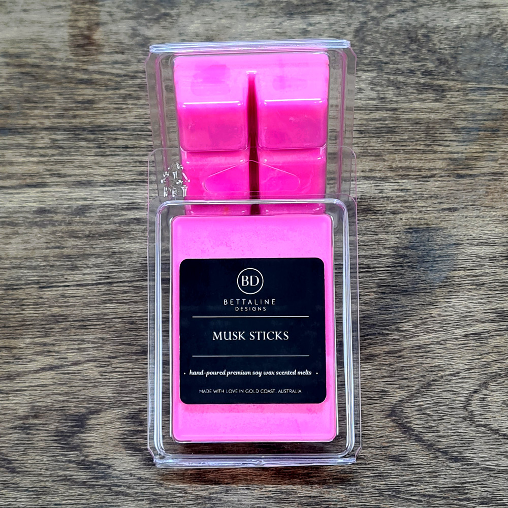 Musk Sticks - 100% Soy Wax Scented Melts - Bettaline Designs